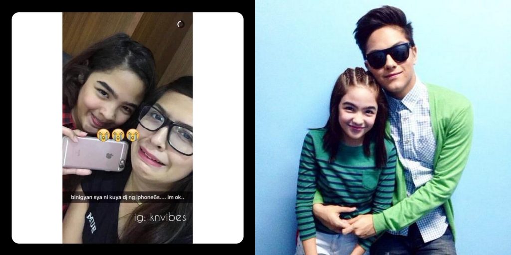 Pagtanggap ni Andrea Brillantes ng cellphone mula kay Daniel Padilla sa ...